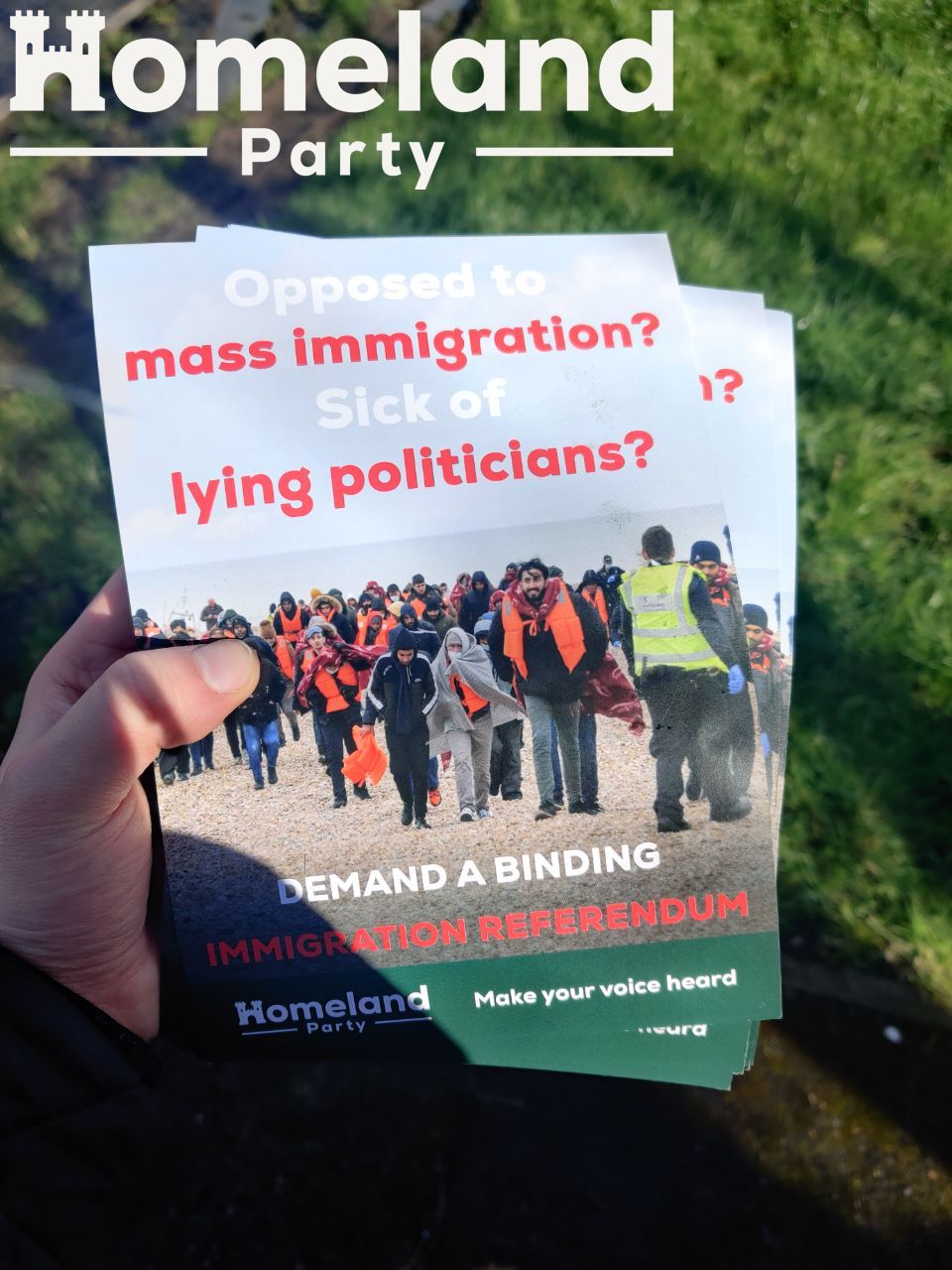 Preston leafleting. - Homeland Party