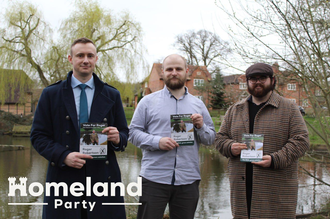 Supporting the election of Roger Robertson. - Homeland Party