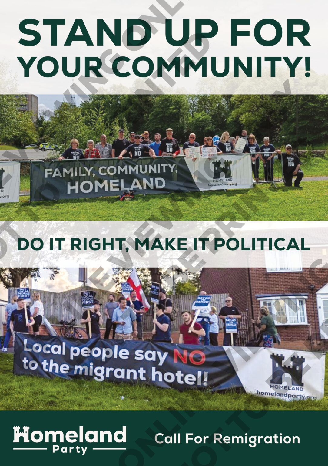 Leaflets - Homeland Party